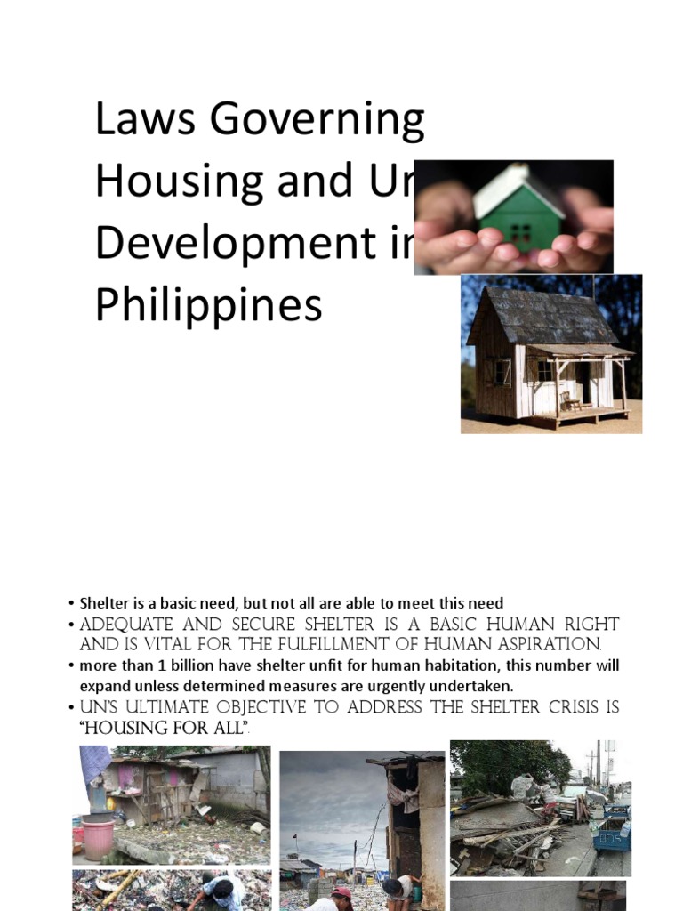 Housing Laws | PDF | Public Housing | Economic Development