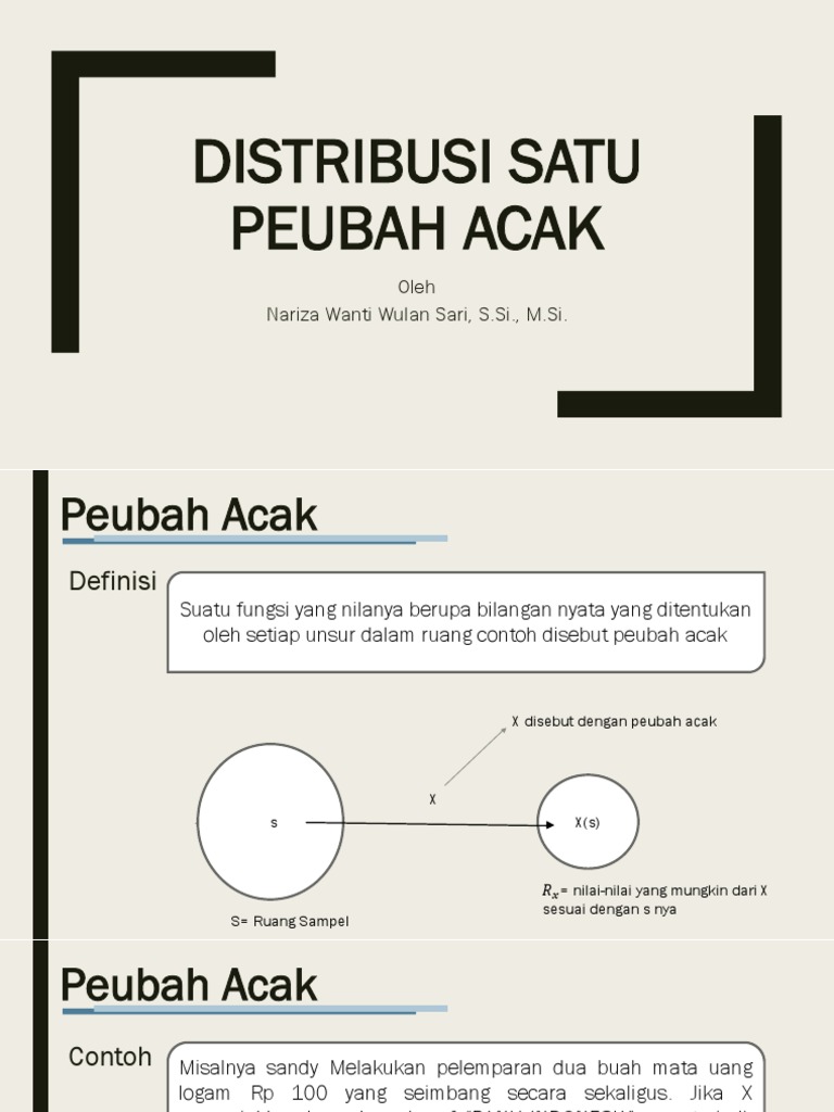 Distribusi Peubah Acak | PDF