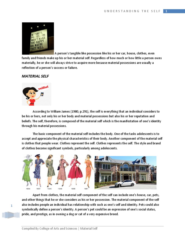 Material Self | PDF | Self | Identity (Social Science)