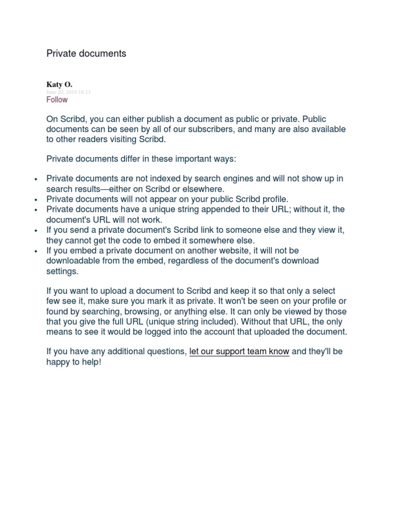 Private Documents | PDF