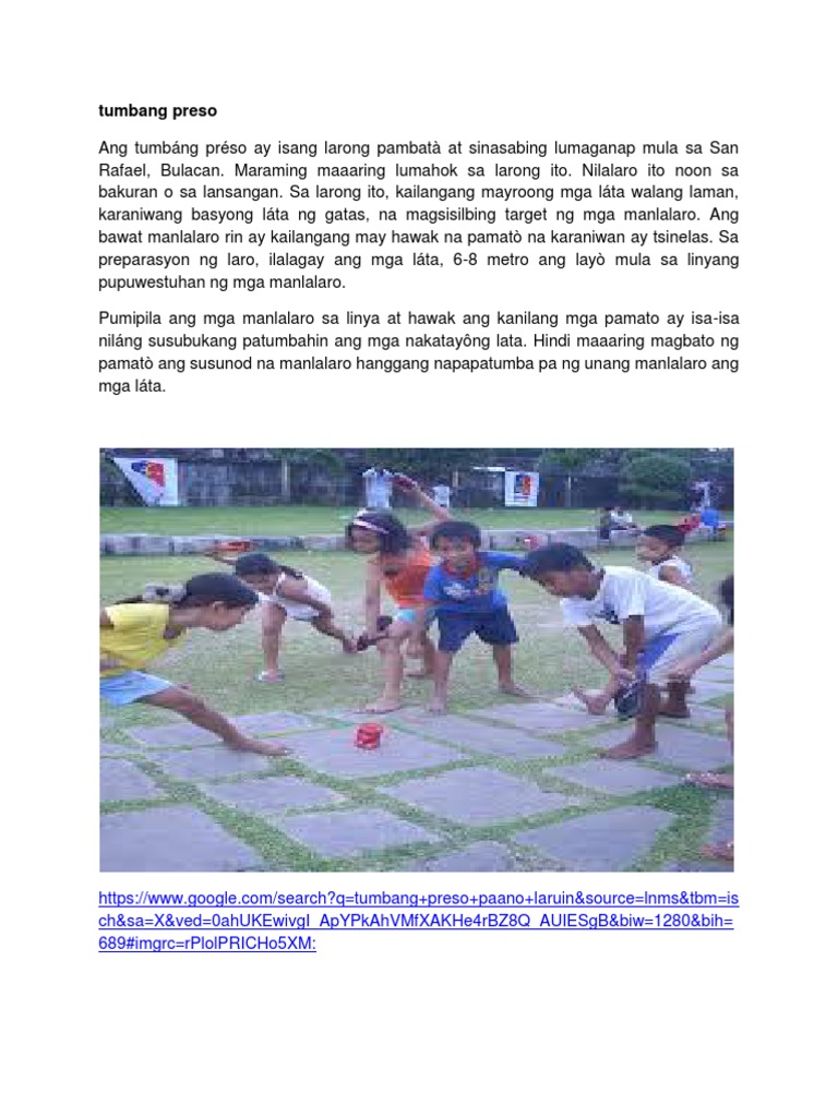 Tumbang Preso | PDF