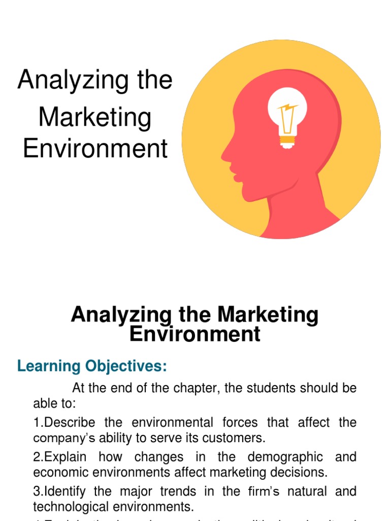 Marketing Environment Analysis Guide | PDF | Marketing | Market (Economics)