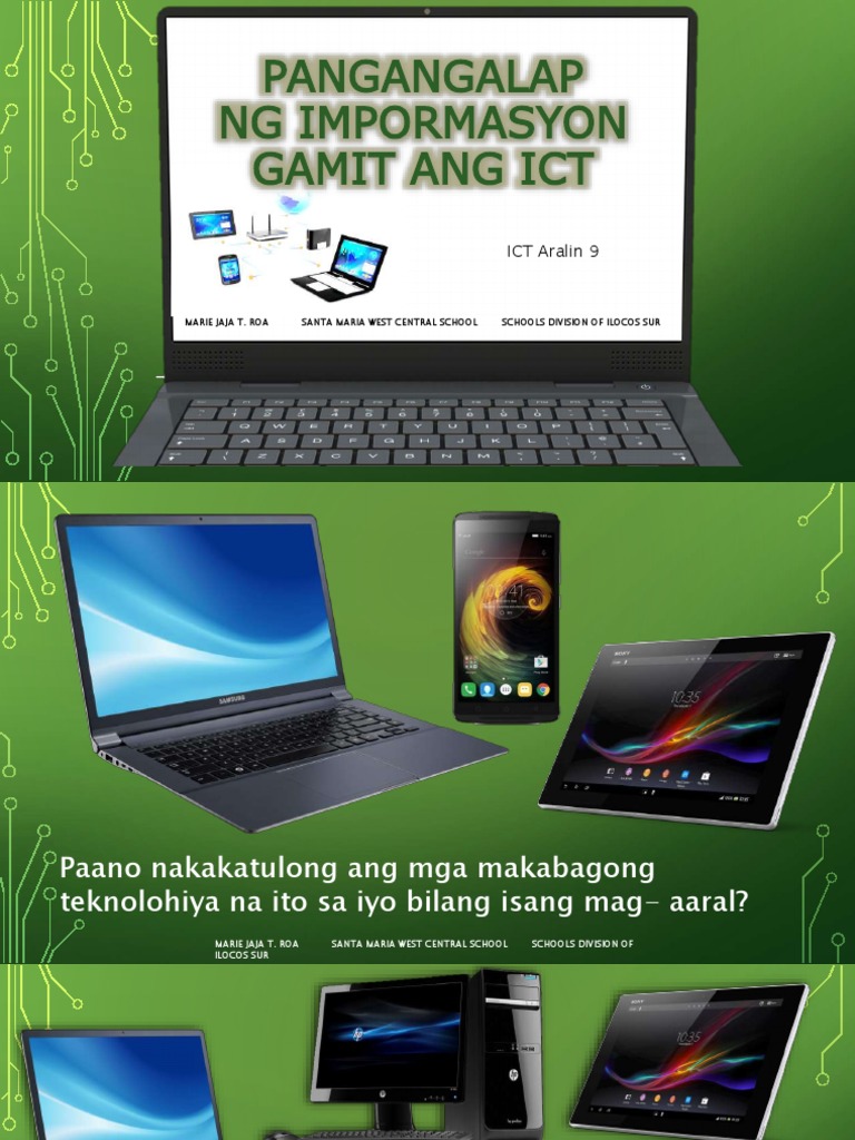 Pangangalap NG Impormasyon Gamit Ang ICT | PDF