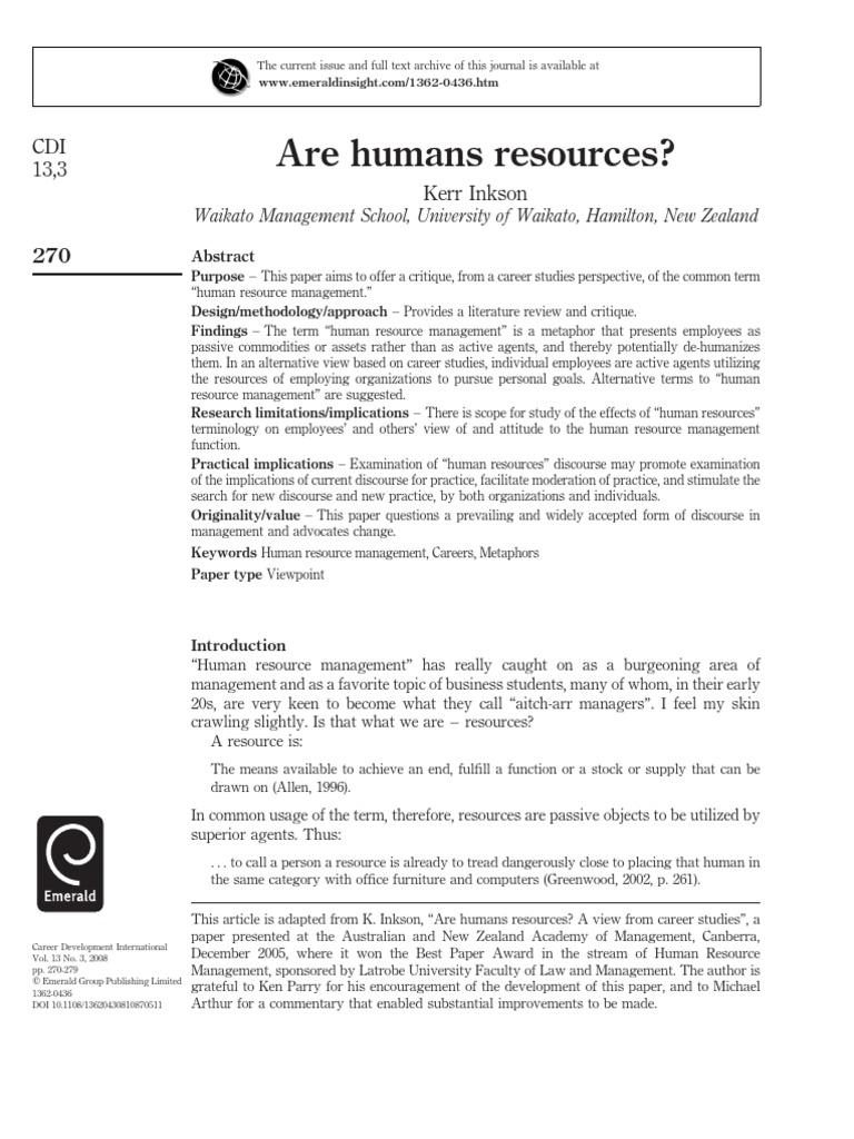 Human Resource | PDF | Human Resource Management | Competitive Advantage