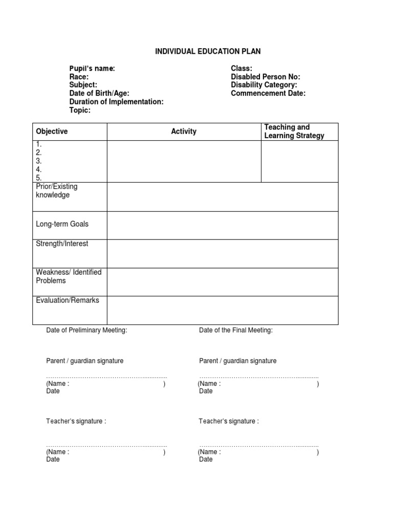 English RPI Template | PDF