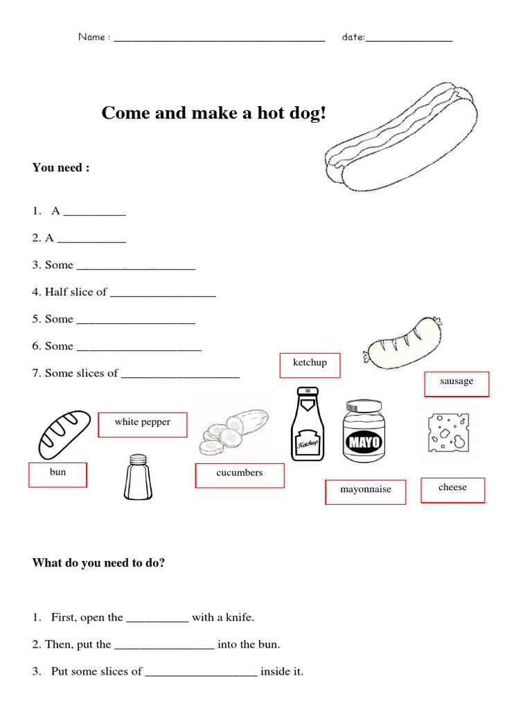 Come and Make A Hot Dog | PDF