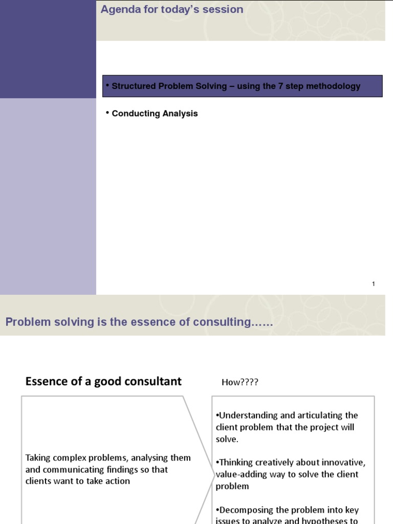 Structured Problem Solving - Using The 7 Step Methodology | Download ...