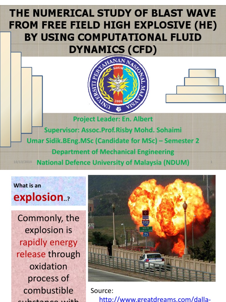 The Numerical Study of Blast Wave From Free Field High Explosive (He ...