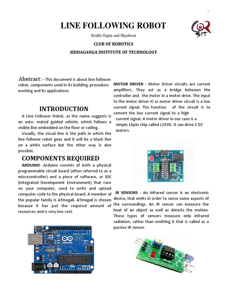 Line Follower Robot Guide | PDF | Infrared | Integrated Circuit