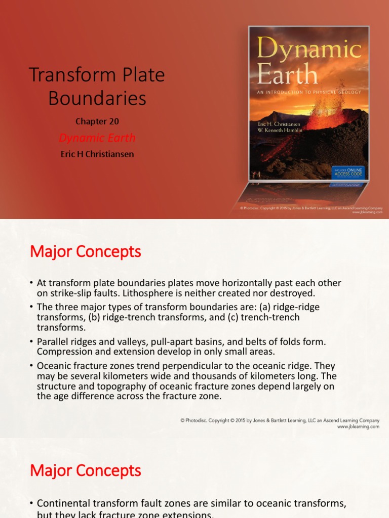 Transform Plate Boundaries: Dynamic Earth | Download Free PDF | Fault ...