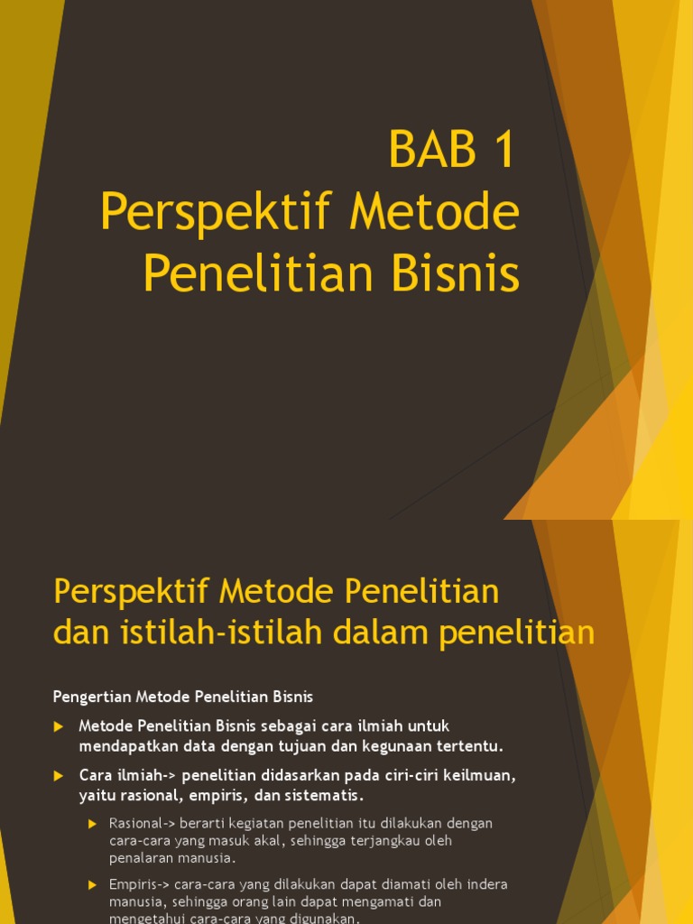 PPT Metopen Bab 1 | PDF