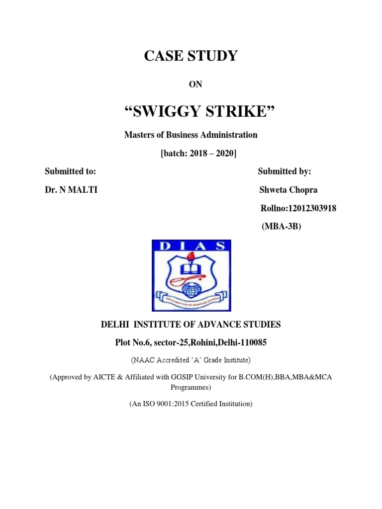 "Swiggy Strike": Case Study | PDF | Labor | Government