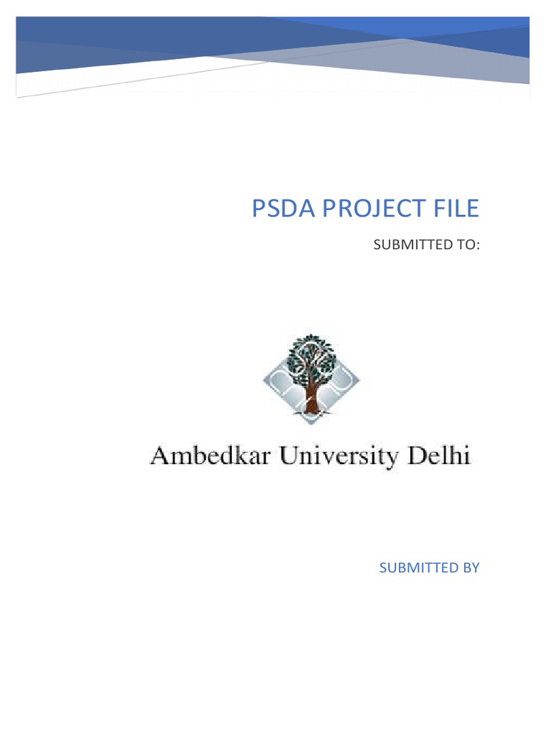 Psda Project File: Submitted To | PDF | Information System | Management ...
