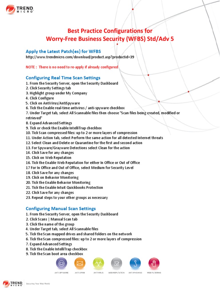 Best Practice Configurations For Worry-Free Business Security (WFBS ...