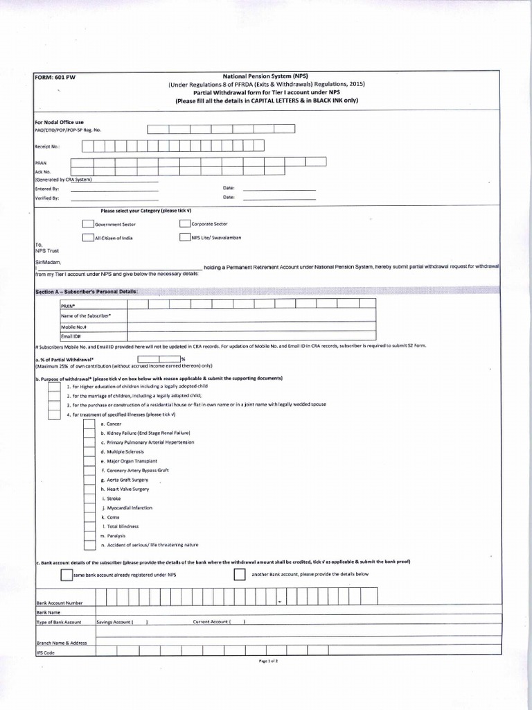 Form - 601 PW PDF | PDF