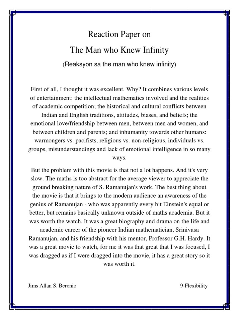 Reaction Paper On | PDF