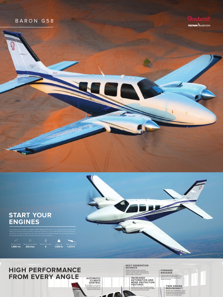 Baron G58 | PDF | Avionics | Aerospace