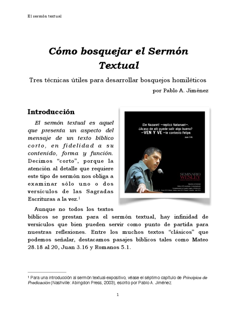 Sermon Textual | PDF | Fe | Dios
