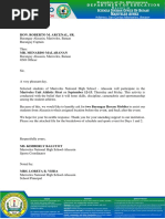 Letters For Barangay Request | PDF | Learning | Behavior Modification