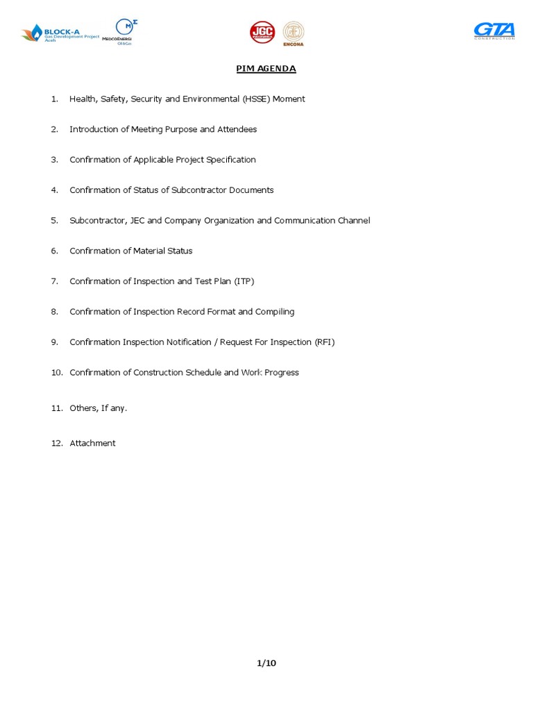 Sample Format PIM | PDF | Economic Sectors | Business Process