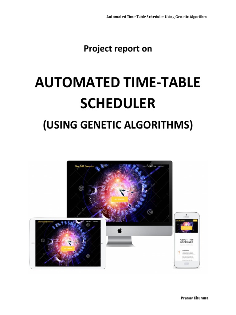 Automated Timetable Scheduler | PDF | Genetic Algorithm | Evolution