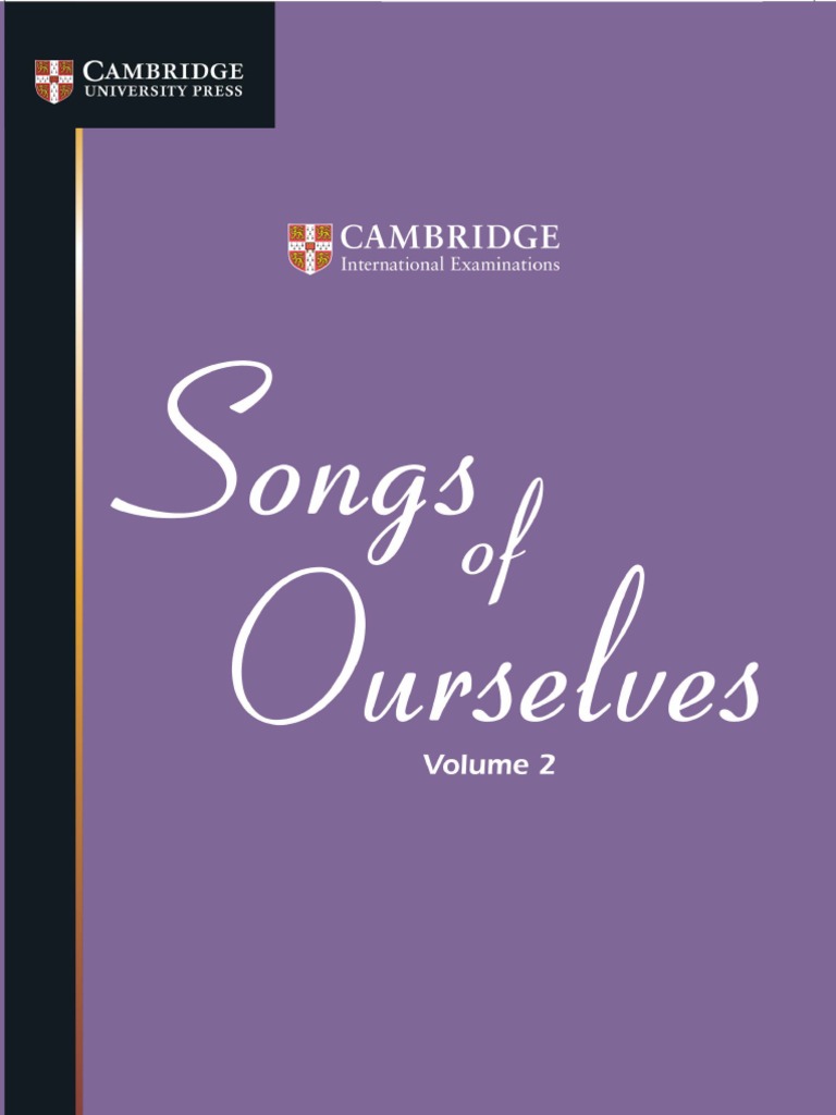 Songs of Ourselves Volume 2 - Public | PDF | License | Poetry