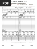 Badminton Scoresheet Editable Version | PDF | Referee | Sports