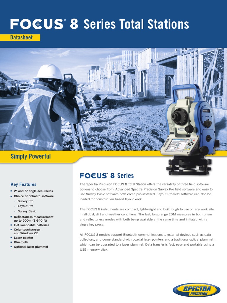 FOCUS 8 Datasheet (A4en) LR | PDF | Surveying | Optics