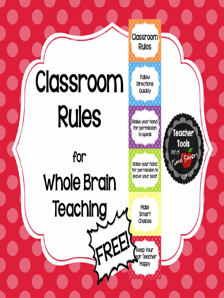 Classroom Rules: Whole Brain Teaching | PDF