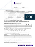 Upitnik Za Klijente Poslovne Subjekte Vise Vlasnika Iili Zastupnika Kyc A 12 2021 | PDF