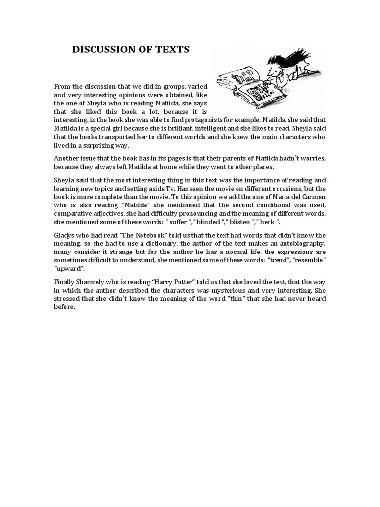 Discussion of Texts | PDF