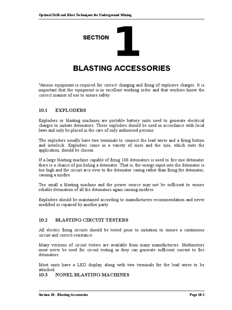 Blasting | PDF | Battery Charger | Fuze