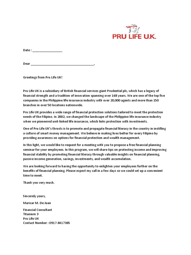 Finacial Wellness Letter | PDF
