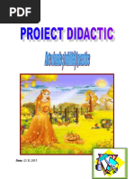 Exemple de Proiecte Didactice | PDF