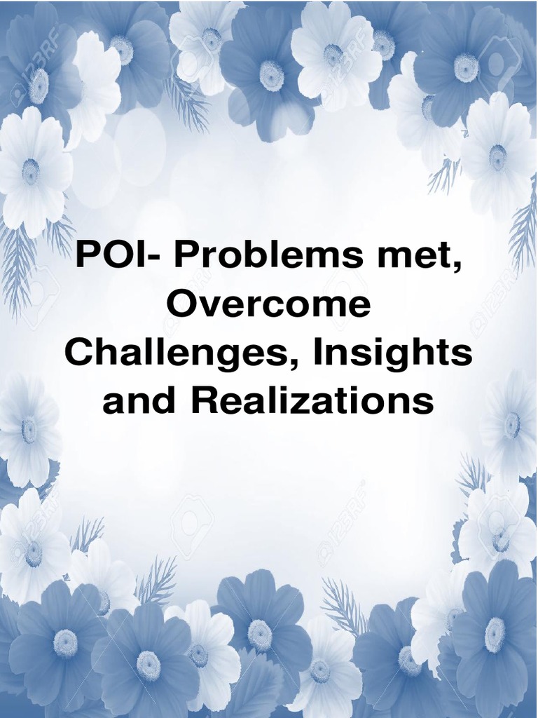 POI-Problems Met, Overcome Challenges, Insights and Realizations | PDF