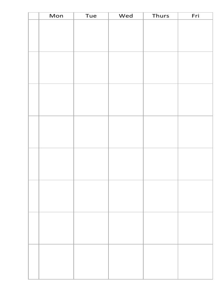 Personal Timetable | PDF