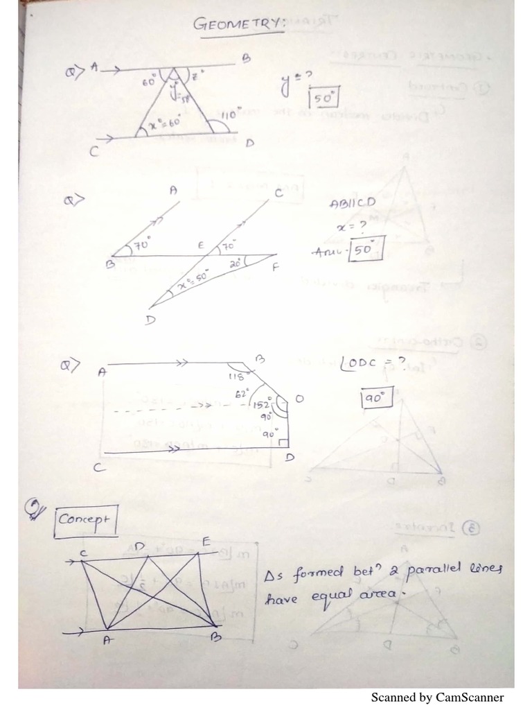 Geometry Notes | PDF