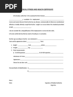 Form 5 (Medical Certificate of Fitness) | PDF | Health Care | Government
