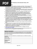 CREST 2024 Specialty Training Form | PDF | Health Care | Signature