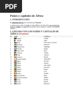 Lista de Países de América en Orden Alfabético | PDF