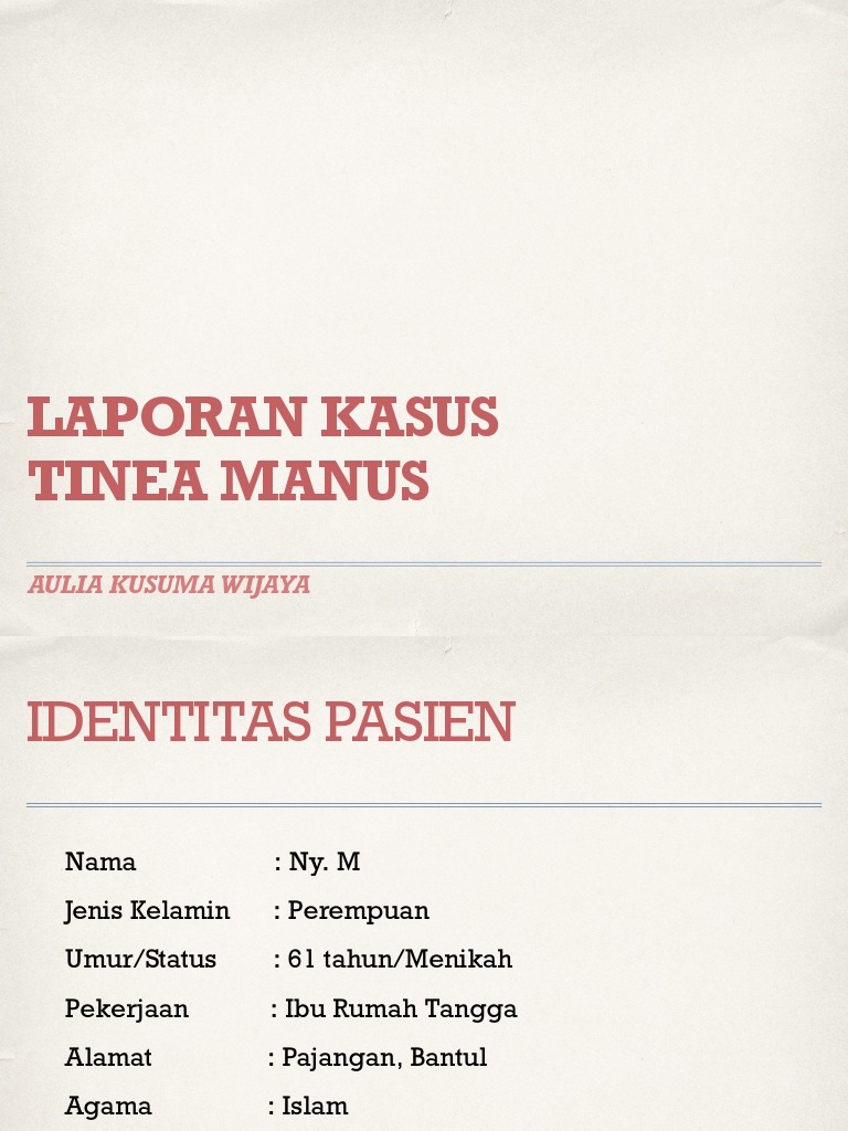 Tinea Manus PDF | PDF