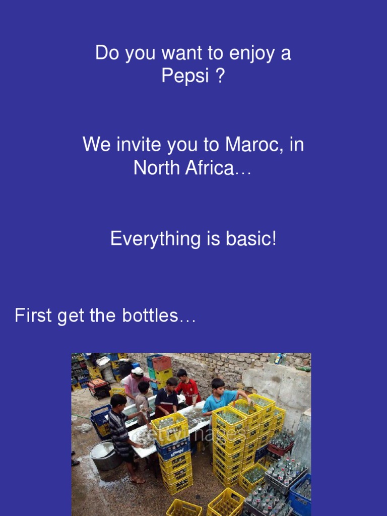 Pepsi Production Process in Morocco | PDF | Science & Mathematics ...