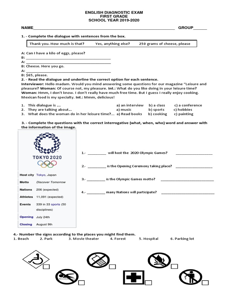 DIAGNOSTIC EXAM | PDF