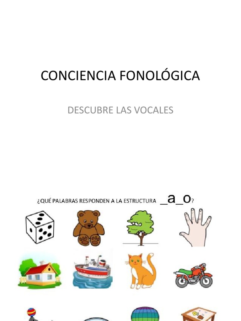 Conciencia Fonológica: Descubre Las Vocales