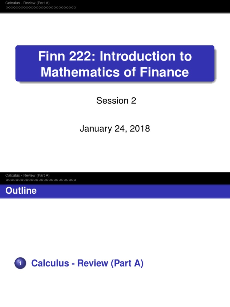 Math Finn | PDF | Greeks (Finance) | Tangent