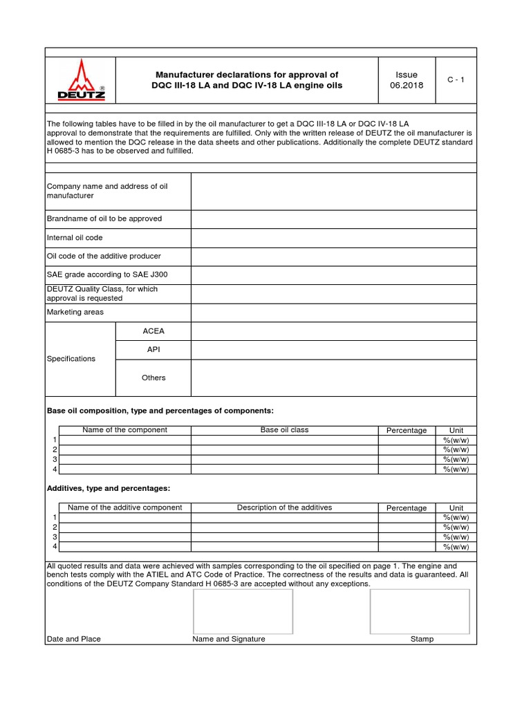 DQC III-IV LA Engine Oil Approval Guide | PDF | Motor Oil | Chemistry