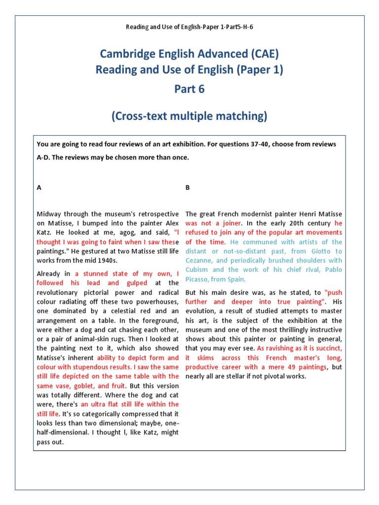 Reading Cae | PDF | Pablo Picasso | Still Life