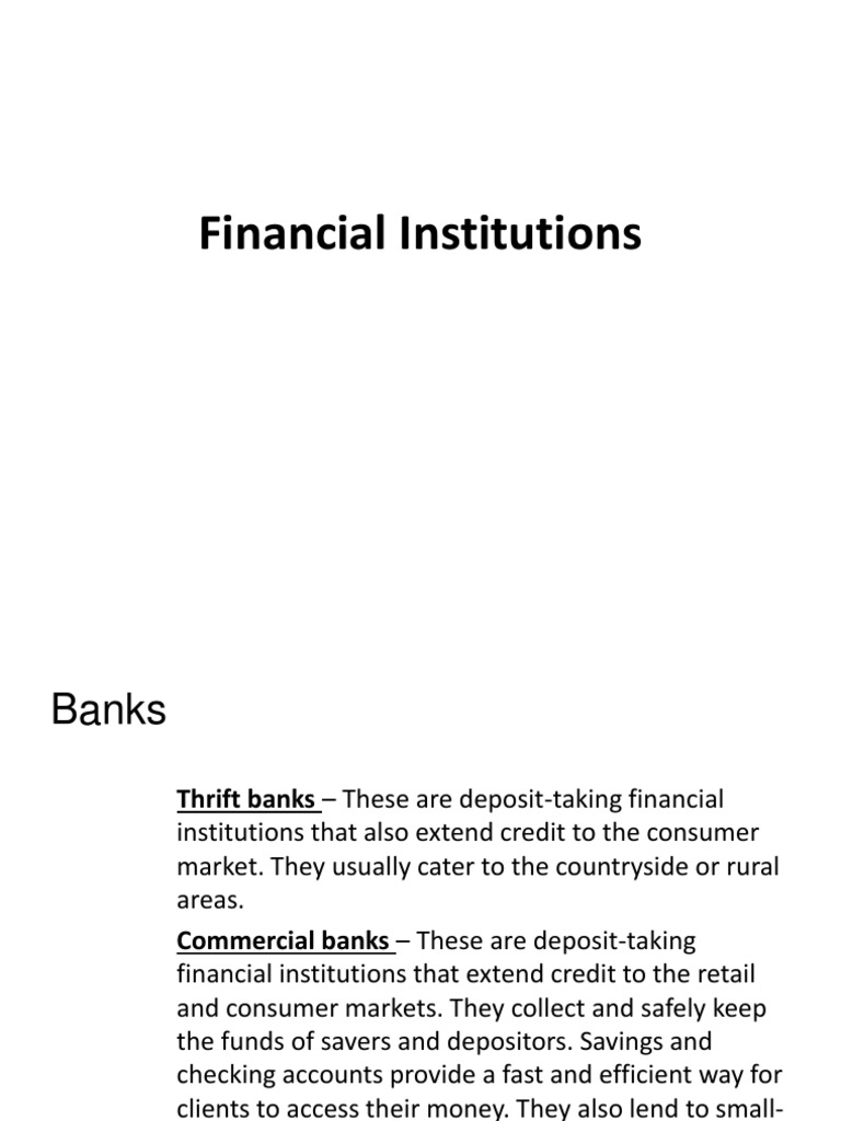 Financial Institutions | PDF | Bonds (Finance) | Money Market