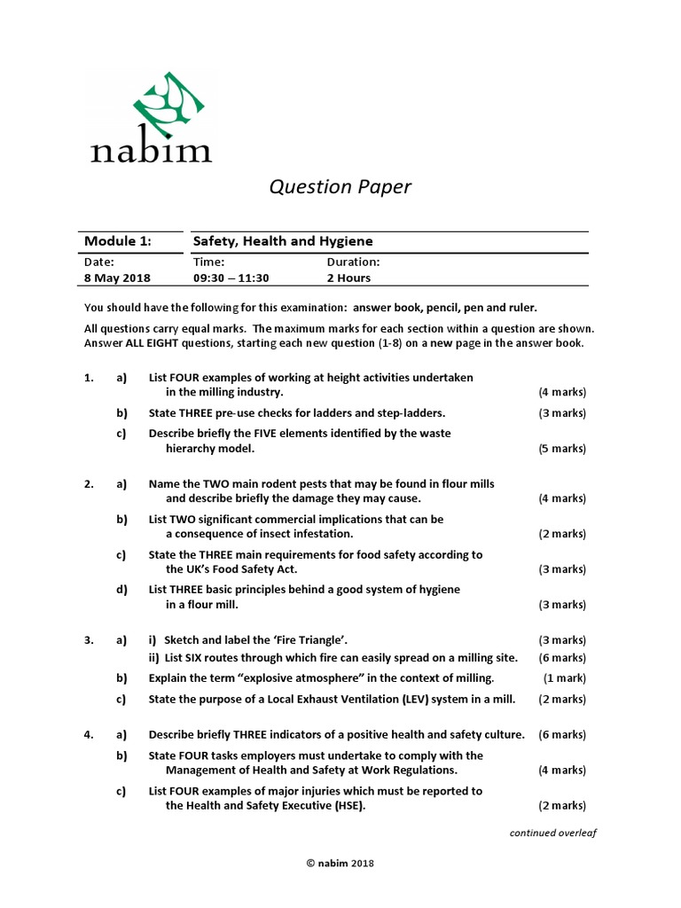 Module 1 | PDF | Occupational Safety And Health | Risk