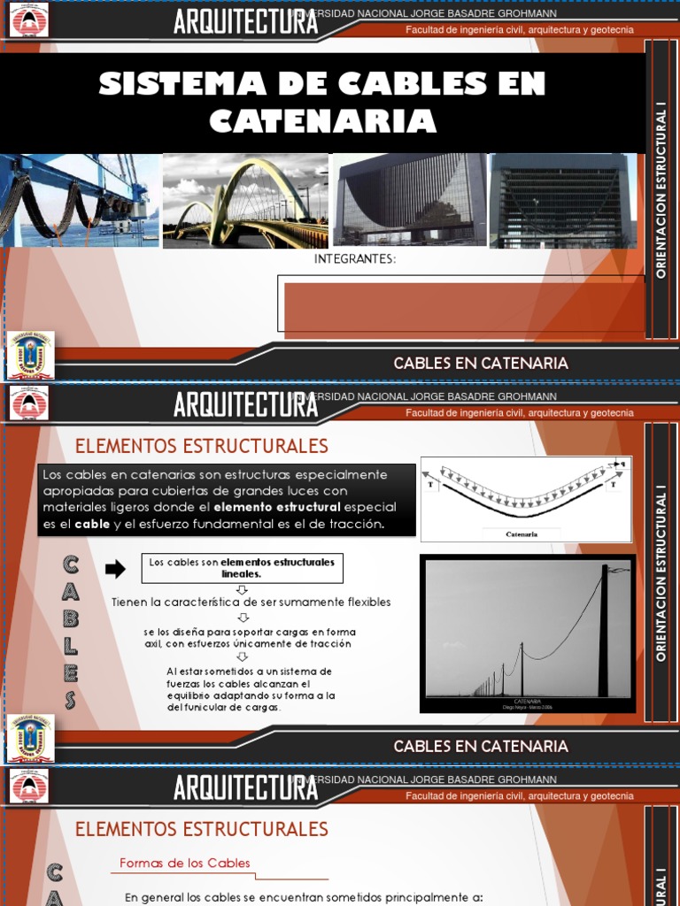 Cables en Catenaria | PDF | Ingeniero civil | Sectores Economicos